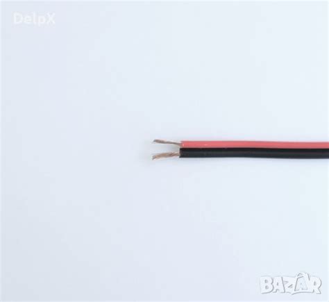 Кабел двужилен за тонколони черно/червено 2x0,2mm2 в Тонколони в гр ...