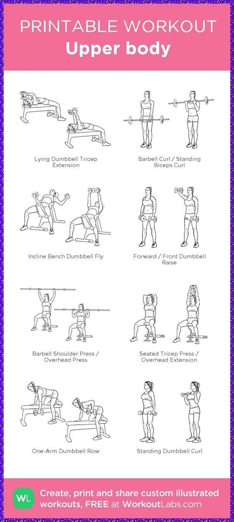 Upper Body Free Workout By Workoutlabs Fit Upper Body Workout At Gym