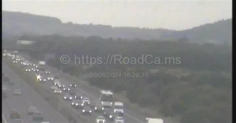 M5 Updates As Crash Blocks Motorway Somerset Live
