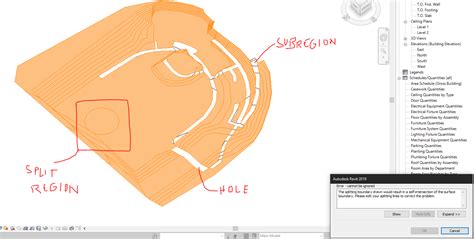 Solved The Splitting Boundary Drawn Would Result In A Self Intersection Of The Surface
