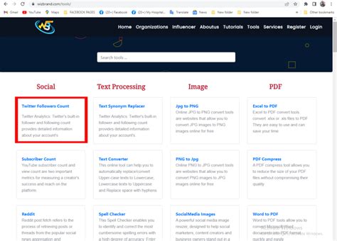 Twitter Followers Count Online Tool WizBrand Wizbrand