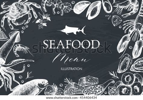 Vector Card Menu Design Hand Drawn Stock Vector Royalty Free 454406434 Shutterstock