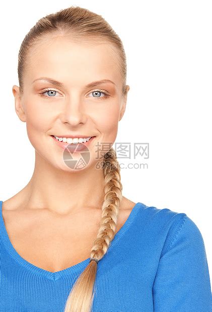 吸引有吸引力的年轻女商务人士头发人士生意学生金发女郎青年蓝色微笑女孩青少年高清图片下载 正版图片321373874 摄图网