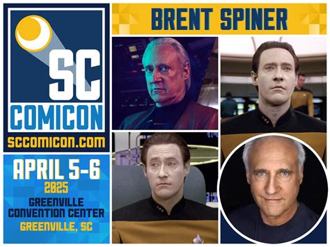 Sc Please Welcome Brent Spiner To Sc Comicon 🖖 Brent Is An American Actor Comedian And