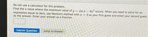 Solved Do Not Use A Calculator For This Problem Find The
