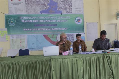 Kemenag Nagan Raya Gelar Bimwin 100 Orang Catin Menjadi Peserta