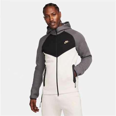 Nike Hoodie Nsw Tech Fleece 24 Fz Windrunner Grauweißschwarz Unisportstorede