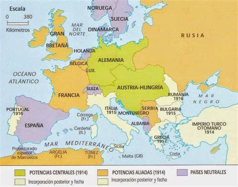 La Primera Guerra Mundial La Triple Entente