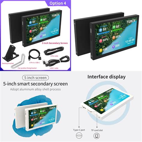 Dufderia 5 Inch Ips Type C Secondary Screen Ips Lcd Display For Mini