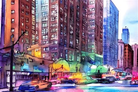 Premium Ai Image Chicago Abstract Style Wallpaper Background
