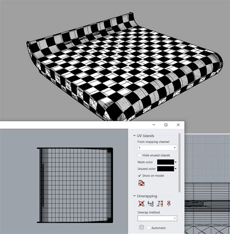 Rhino 8 Texture Mapping With The Uv Editor Unwrap Rhino Mcneel Forum