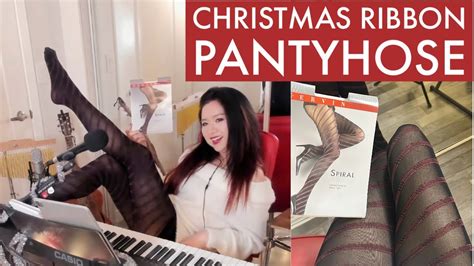 Spiral Pantyhose Try On Cervin Nylons Tights Stockings Review Feet