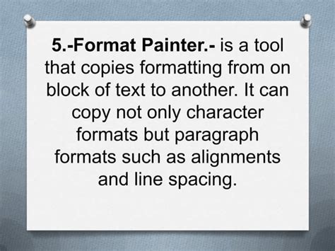 Basic Formatting Ppt