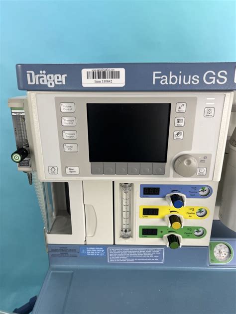 Used DRAGER Fabius GS Anesthesia Machine For Sale DOTmed Listing 4790304