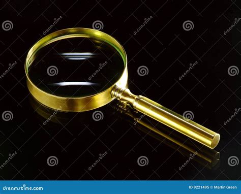 Old Magnifying Glass Stock Image Image Of Close Instrument 9221495
