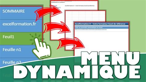 Comment Créer Un Menu Dynamique Sur Excel Excel Formation