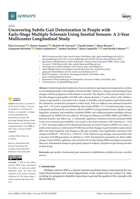 pdf uncovering subtle gait deterioration in people with early stage