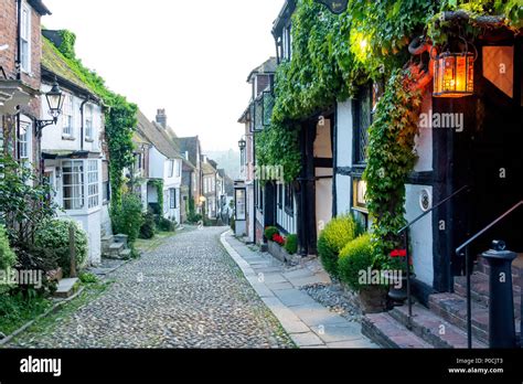 The 12th Century Mermaid Inn At Dusk Mermaid Street Rye East Sussex