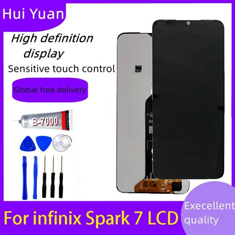 6 5 Original For Tecno Spark 7 Kf6j Lcd Display Touch Screen Digitizer