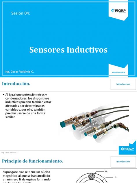S04 Sensores Inductivos Pdf Equipo Ciencia De Los Materiales