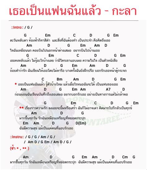 คอร์ดเพลง กีตาร์ คอร์ดอูคูเลเล่ แปลเพลง ความรู้ เรียนกีตาร์ คอร์ดเพลง