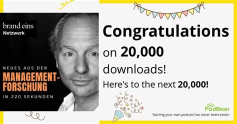 Markus Reitzig On Linkedin I Just Hit 20000 Downloads On My Podcast