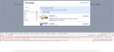 not able to add gadgets in jira s dashboard in jira 9 8 0 jira server