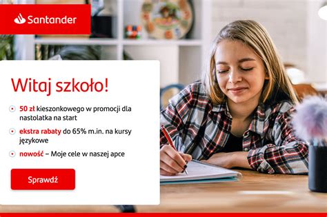 Bonus od Santander Banku za założenia konta młodzieżowego Konto Młodzieżowe