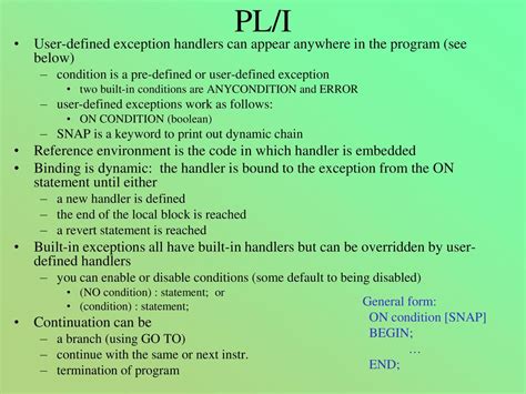 exception handling exception handling eh allows a programmer to