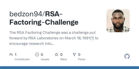 Github Bedzon Rsa Factoring Challenge The Rsa Factoring Challenge Was A Challenge Put