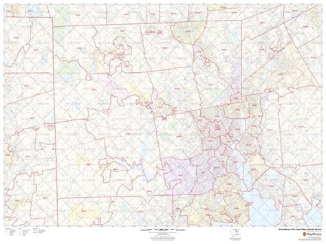 Providence Zip Code Map Rhode Island Providence County Zip Codes