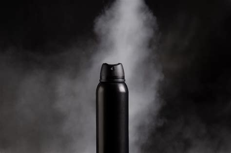 Premium Photo Deodorant Spray On Dark Background