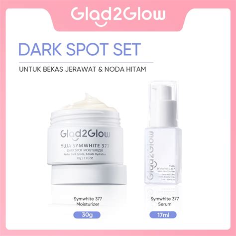 Jual Glad2glow 2pcs Skincare Paket Moisturizer Serum Brightening