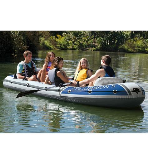 Intex Excursion Person Boat Set Inflatable Raft
