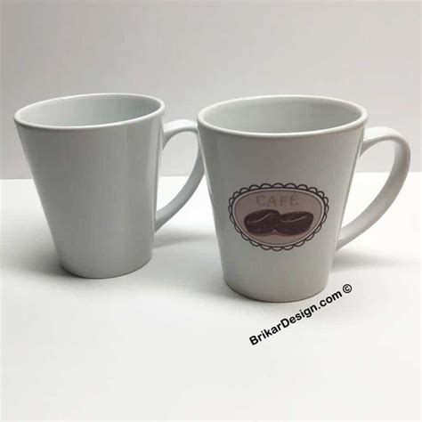 Tasse Latté Mon Café 12oz Brikardesign Impression Par Sublimation