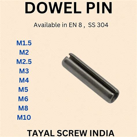 Dowel Pin At Best Price In Delhi Delhi Atop Fasteners Pvt Ltd