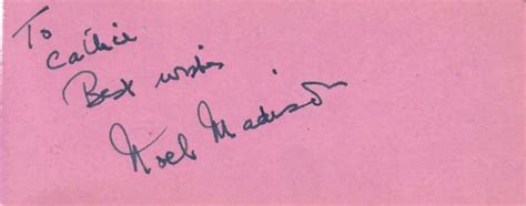 Noel Madison Vintage Uk And Hollywood Film Movie And Tv Stars Memorabilia Uk