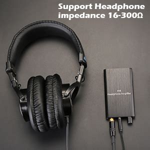 Amazon Com Headphone Amplifier Portable HiFi Headphone 3 5mm Stereo Audio Gain Switch