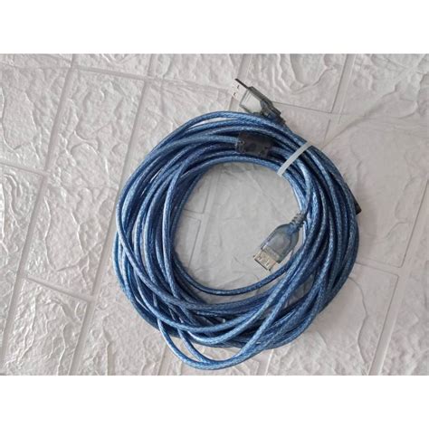 สาย Usb Printer ความยาว10 เมตร สำหรับเครื่องปริ้นเตอร์ สแกนเนอร์ สีฟ้า Shopee Thailand