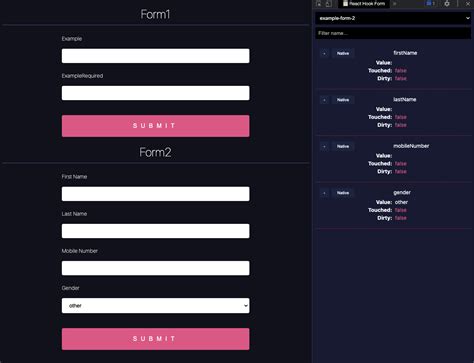 React Hook Form Chrome Dev Tool · Issue 8624 · React Hook Formreact