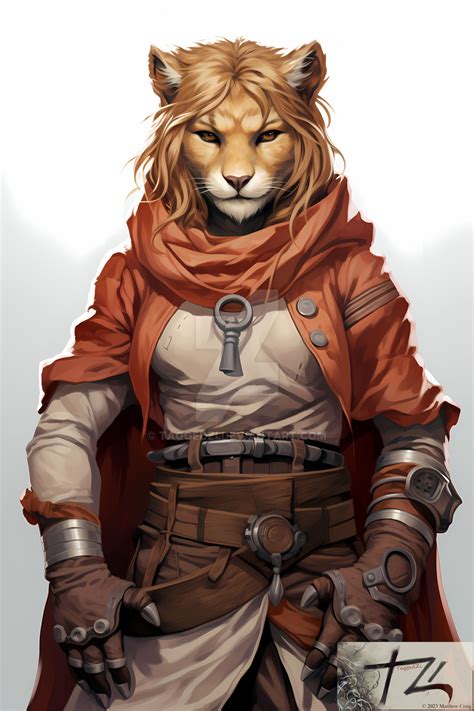 Female Lion Shifter Monk 1 By Taggedzi On Deviantart