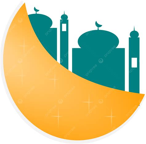 모스크와 달 장식 이슬람 디자인 이슬람 장식 이슬람 장식 예술 달과 사원 Png 일러스트 및 이미지 에 대한 무료 다운로드
