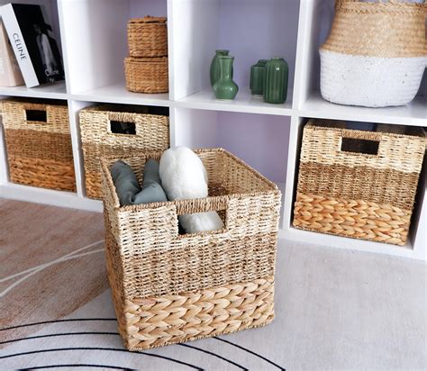 Wicker Basket For Cube At Sophia Iliffe Blog