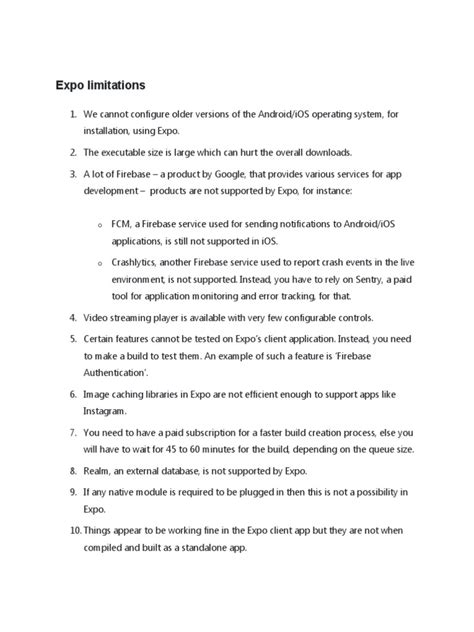 React Native Cli Vs Expo Cli Pdf Ios Android Operating System