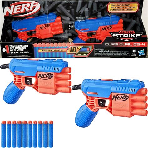 Nerf Wyrzutnie Alpha Strike Claw Dual Qs 4 Strzałki Humbipl