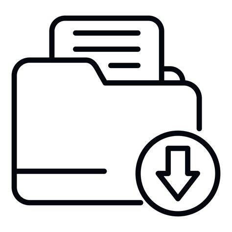Backup Folder Icon Outline Vector Data Storage 17326429 Vector Art At Vecteezy