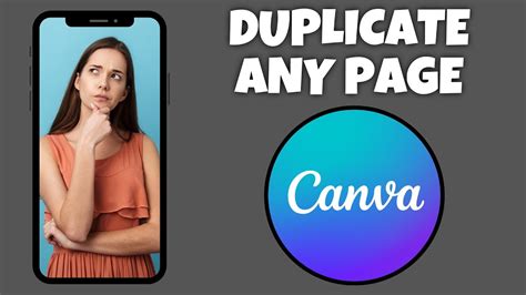 How To Duplicate Page In Canva Mobile App Canva Tutorial Youtube