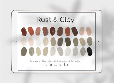 Rust And Clay Color Palette Graphic By Thedigitaldoodle · Creative Fabrica