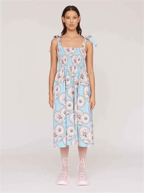 Esther X Lazy Oaf Tie Shoulder Dress