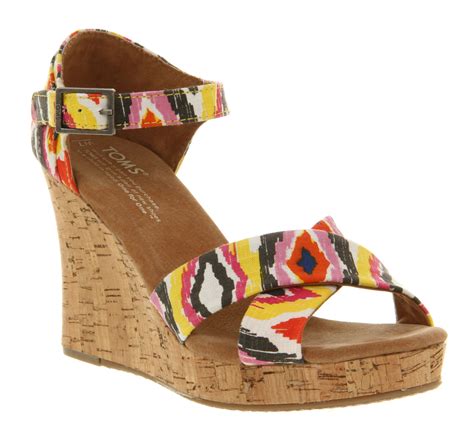 Lyst Toms Strappy Wedge Cenna